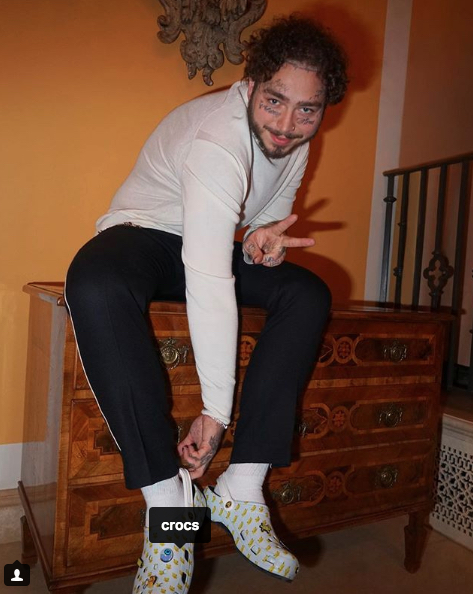 Post Malone has done a crocs collaboration and we can’t deal