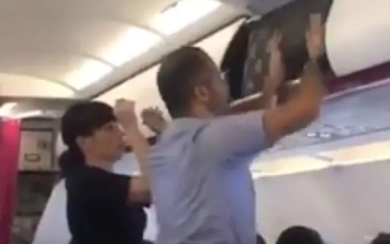 This embarrassing flight fail video is going viral