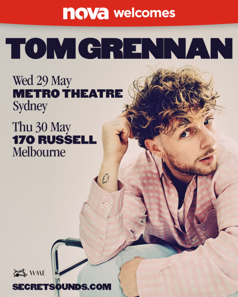 Singer-Songwriter Tom Grennan Announces Australian Dates