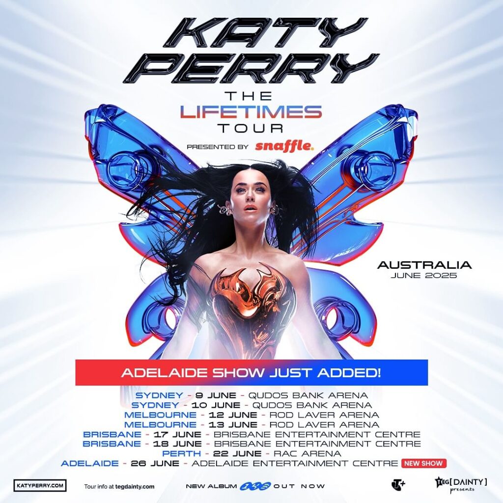 Katy Perry Announces The Lifetimes Tour Dates In Australia